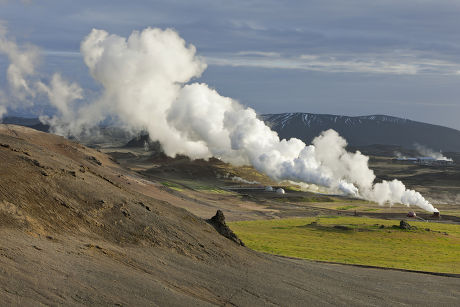 Steam Column Geothermal Area Editorial Stock Photo - Stock Image ...