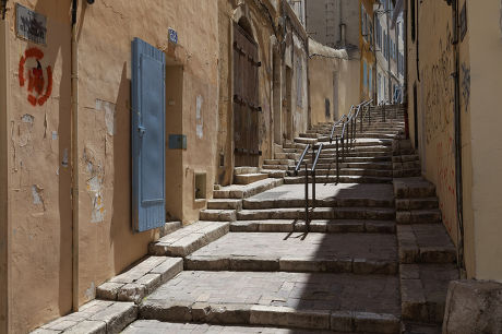 Alley Stairs Historic City Quarter Editorial Stock Photo - Stock Image ...