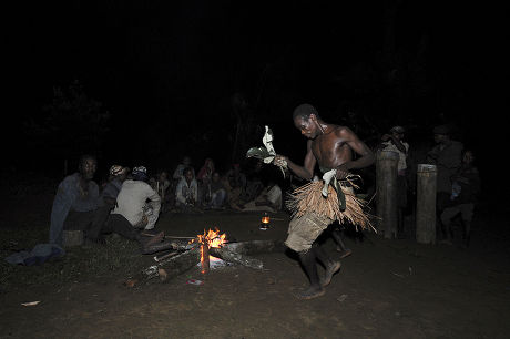 Pygmies Bakola People Celebrating Song Dance Editorial Stock Photo ...