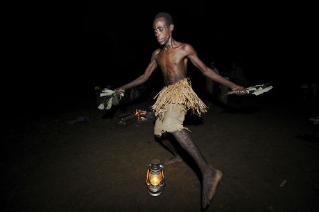 Pygmies Bakola People Celebrating Song Dance Editorial Stock Photo ...