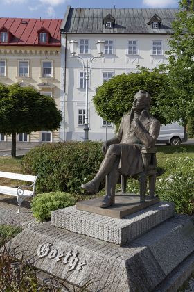 Goethe Monument On Goethe Square Editorial Stock Photo - Stock Image ...