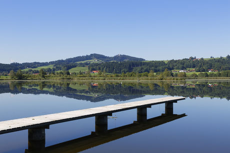 Jetty On Haslacher See Lake Auersberg Editorial Stock Photo - Stock ...