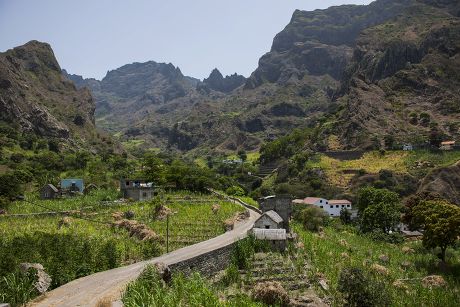 Hiking Trail Valley Santo Island Cape Editorial Stock Photo - Stock ...