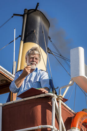 Skipper Old Steamer Ss Frederikssund Zealand Editorial Stock Photo ...