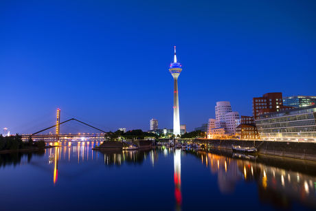 Rhineturm Rhine Tower Gehry Buildings Neuer Editorial Stock Photo ...