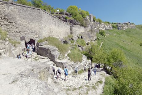 Qale Chufutkale Jewish Fortress Chufutkale Near Editorial Stock Photo ...