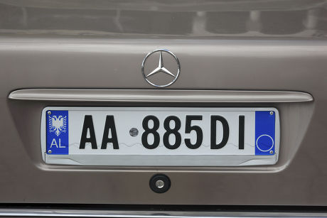 Albanian Licence Plate Editorial Stock Photo - Stock Image | Shutterstock