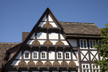 Gable Decorations Halftimbered House Registrars Office Editorial Stock ...