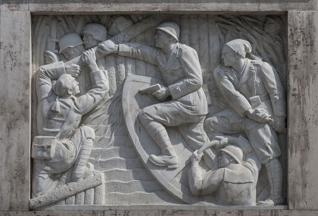 Relief War Representations Fascists On Duca Editorial Stock Photo ...