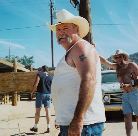Man Grey Moustache Cowboy Hat Usa Editorial Stock Photo - Stock Image ...