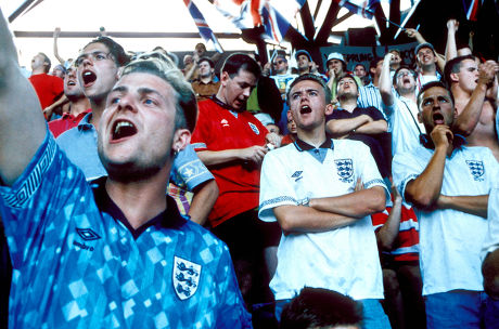 England Fans Cheering On Their Team Editorial Stock Photo - Stock Image ...
