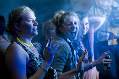 Females Dancing Crowd Free Range Festival Editorial Stock Photo - Stock ...