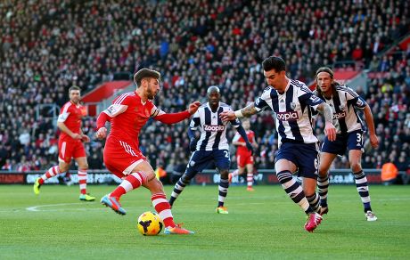 Southamptons Adam Lallana West Bromwich Albions Editorial Stock Photo ...