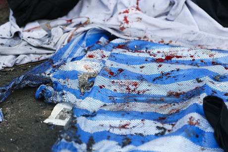 Blood Covers Sheet Used Cover Floor Editorial Stock Photo - Stock Image ...