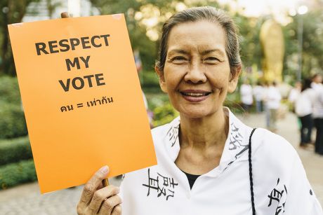 __COUNT__ 'Respect My Vote' protest, Thailand - 19 Jan 2014 Stock ...