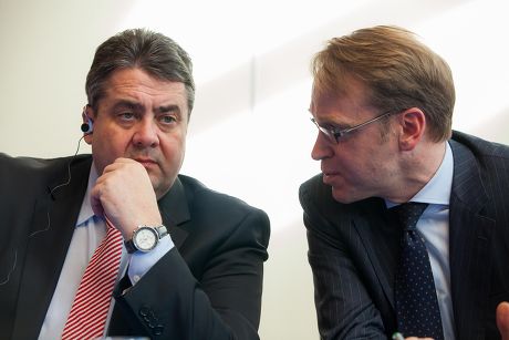 German Vicechancellor Sigmar Gabriel President Deutsche Editorial Stock ...