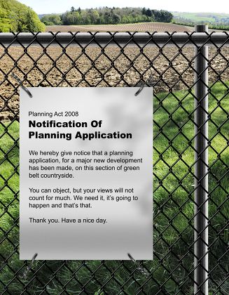 Notification Planning Application Notice Fixed On Editorial Stock Photo ...