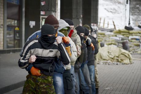 Protesters Practise Self Defence Skills Editorial Stock Photo - Stock ...
