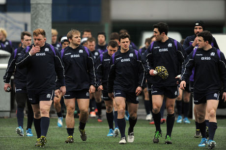 Scotland Rugby Training at Murrayfield Stadium, Edinburgh, Scotland ...