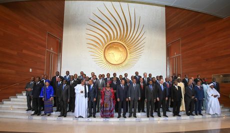 African Union Leaders Guests Pose Group Editorial Stock Photo - Stock ...