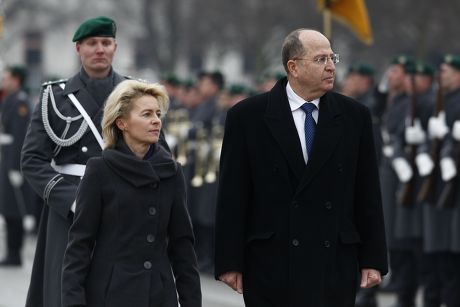 Moshe Yaalon Ursula Von Der Leyen Editorial Stock Photo - Stock Image ...