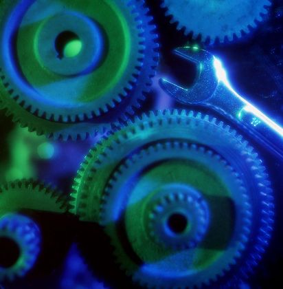 Cogs Colour Spanner Works Editorial Stock Photo - Stock Image ...