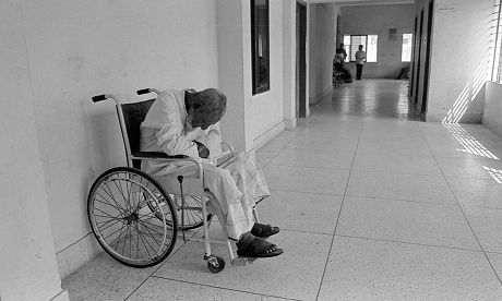 Physically Challenged Patient On Wheel Chair Editorial Stock Photo ...
