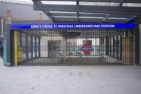 Kings Cross Underground Station Gates Shut Editorial Stock Photo ...