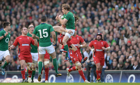 Andrew Trimble Ireland Takes High Ball Editorial Stock Photo - Stock ...
