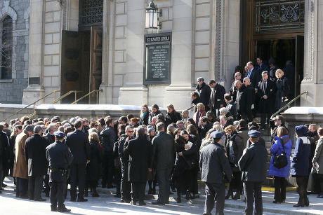 Mourners Outside Church Editorial Stock Photo - Stock Image | Shutterstock