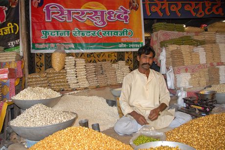 Channa Mungfali Peanut Seller Village Fair Editorial Stock Photo ...
