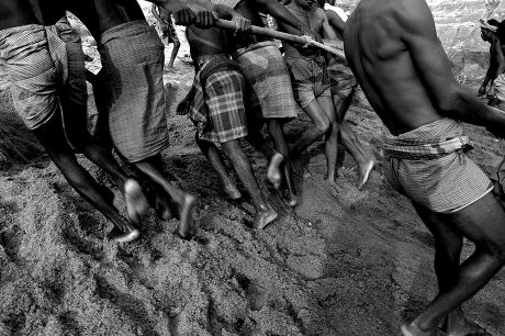 Laborers Working Panchagarah Stone Mine Although Editorial Stock Photo ...