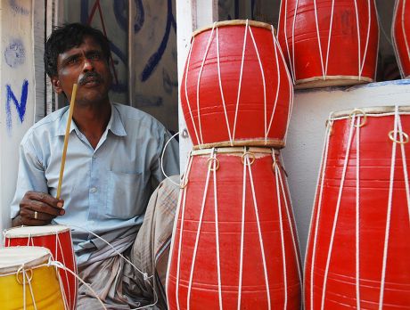 Man Selling Local Drums Known Dhol Editorial Stock Photo - Stock Image ...