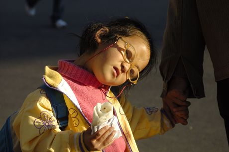 Kid Returning Home After School Her Editorial Stock Photo - Stock Image ...