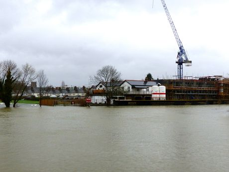 Construction Eton Thamesides Development New Riverside Editorial Stock ...