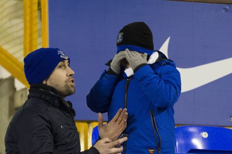 Father Young Everton Fan Talks His Editorial Stock Photo - Stock Image ...