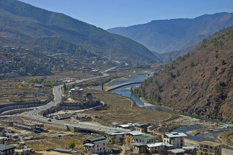 Landscape Thimphu Capital City Bhutan Thimpu Editorial Stock Photo ...