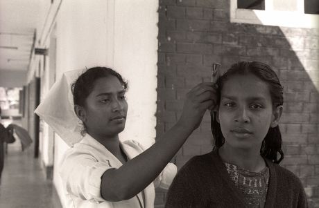 Nurse Combs Hair Patient Who Asked Editorial Stock Photo - Stock Image ...