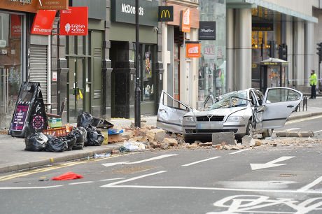 Wrecked Car Scene Accident Editorial Stock Photo - Stock Image ...