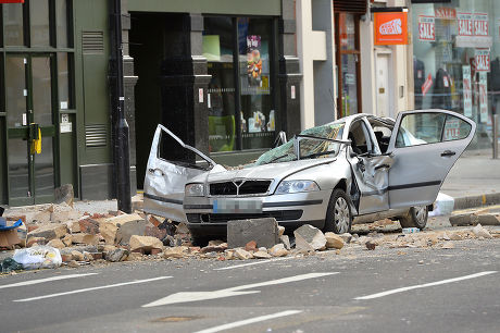 Wrecked Car Scene Accident Editorial Stock Photo - Stock Image ...
