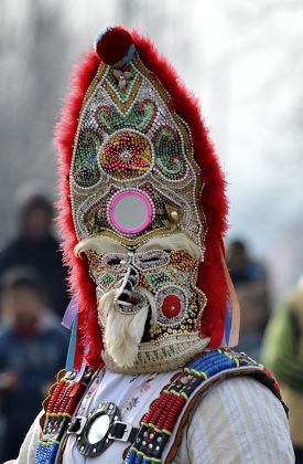 Bulgarians Masked Kukeri Play Their Ritual Editorial Stock Photo ...