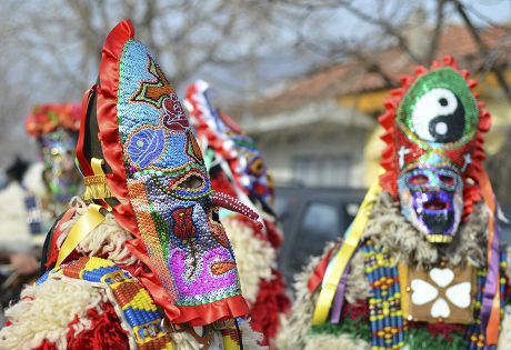 Bulgarians Masked Kukeri Play Their Ritual Editorial Stock Photo ...