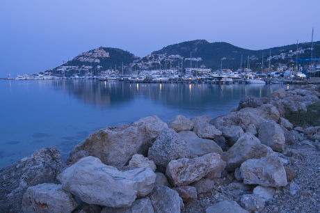 Harbour Dawn Port Dandratx Majorca Balearic Editorial Stock Photo ...