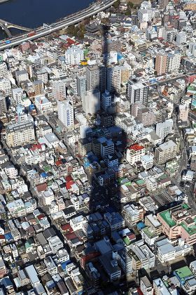 Aerial View Tokyo Shadow Tokyo Skytree Editorial Stock Photo - Stock ...