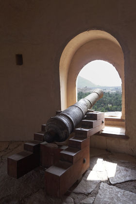 Old Cannon Embrasure Defence Tower Nakhl Editorial Stock Photo - Stock ...