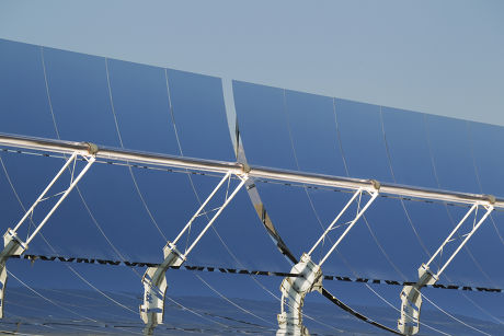 Cylindrical Parabolic Collectors Generating Energy Solar Editorial ...