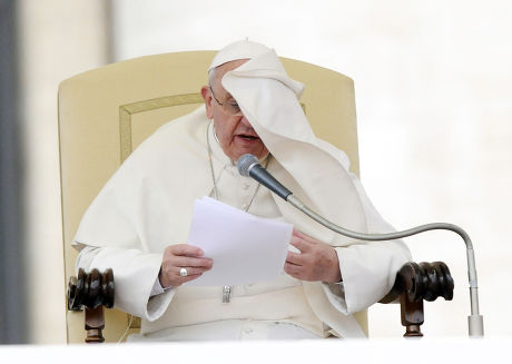 Pope Francis Struggles Control His Pellegrina Editorial Stock Photo ...