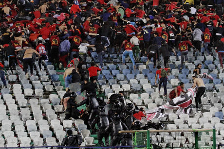 Fans Alahly Flee During Clashes Riot Editorial Stock Photo - Stock ...