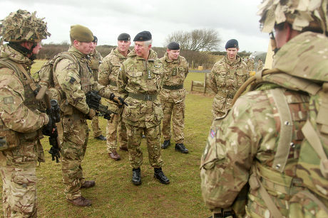 Prince Charles Colonelinchief Visiting Castlemartin Range Editorial ...