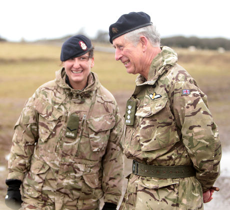 Prince Charles Colonelinchief Visiting Castlemartin Range Editorial ...
